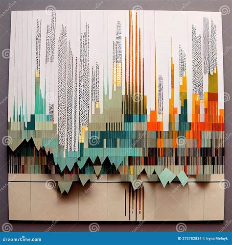 Abstract Graph Visualization Of Financial Data And Stock Markets Concept Made With Generative Ai
