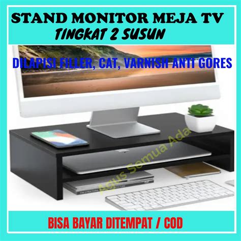Jual Stand Monitor Rak Meja Laptop Dudukan Alas Tatakan Layar Tv Penyangga Holder Leptop