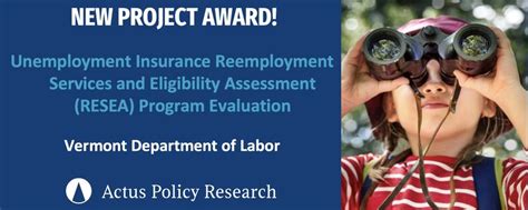 Our Team Is Excited To Work With The Vermont Department Of Labor On