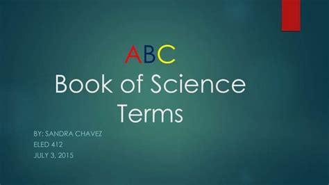 Science Abc Book Ppt