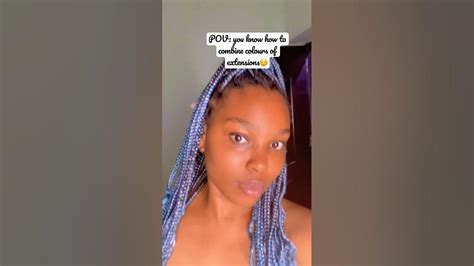 I Mixed Two Colours Of Xpression Extentions Youtubeshorts Youtube