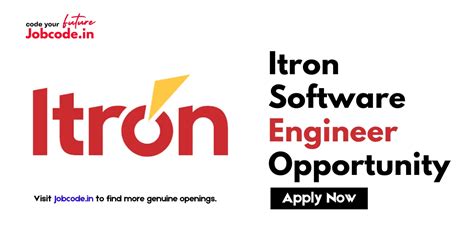 Software Engineer Job Opening At Itron Apply Now Jobcode