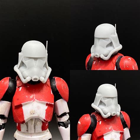 1 12 Clone Combat Engineer Helmet For Black Series 6inch Etsy