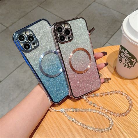 Casing Iphone 7 Plus 8 Cxsl Sparkling Powder Electroplated Silicone Soft Shell Phone Case Anti