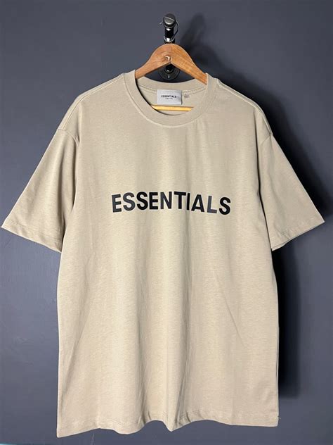 Essentials Fog Tee Taupe On Carousell
