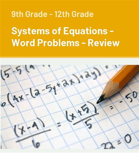 Solve A System Of Equations Using Substitution Word Problems Flashcards