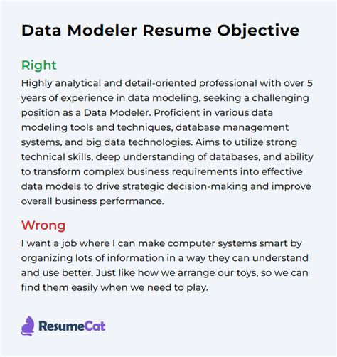 Top 16 Data Modeler Resume Objective Examples Resumecat