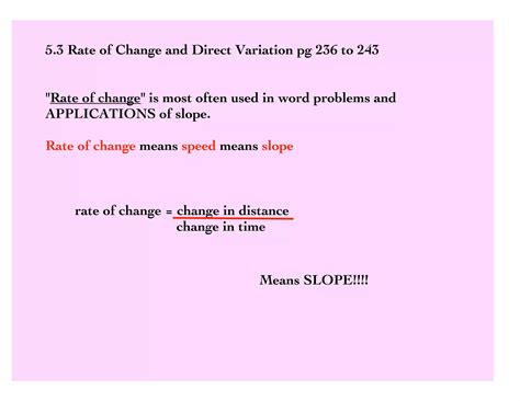 53 Direct Variation Notes Ppt