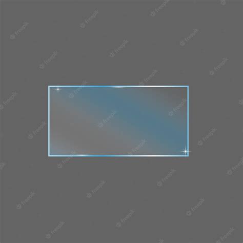 Premium Vector Glass Plate Design Element Shine Effect Sign Photo