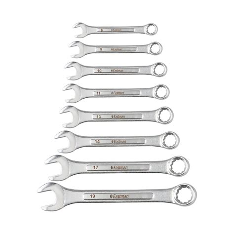 Eastman 8 Pcs Recessed Panel Combination Spanner Set Kit 05 80m