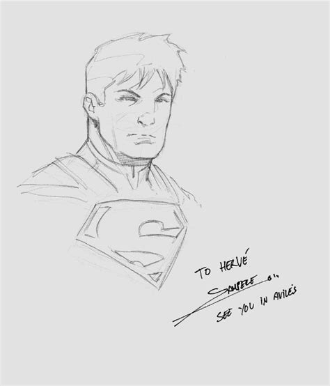 Daniel Sampere Superman In Hervé Desmonss My Collection Comic Art
