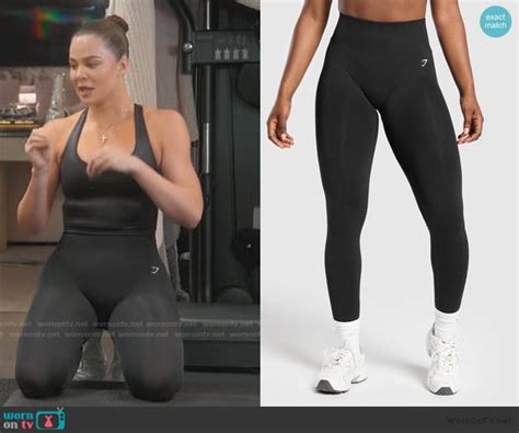 Wornontv Khloes Black Leggings On The Kardashians Khloe Kardashian