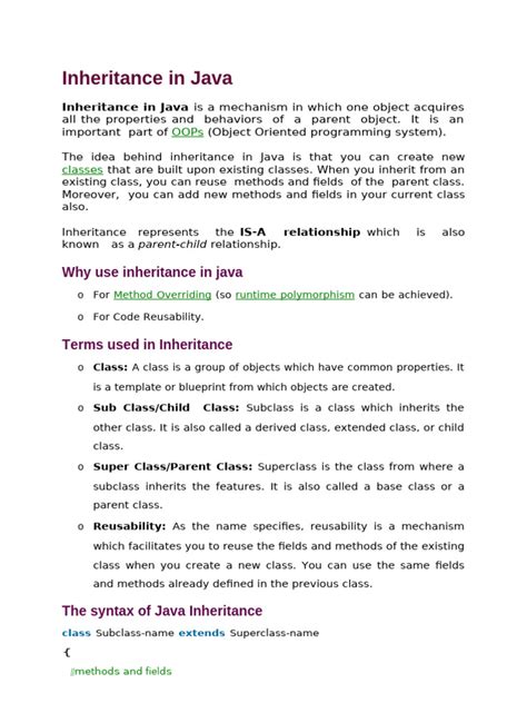 Bcs306amodule 3 Pdf Inheritance Object Oriented Programming