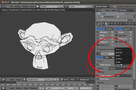 Coding Freestyle Textured Strokes Results And Ideas Blender And Cg