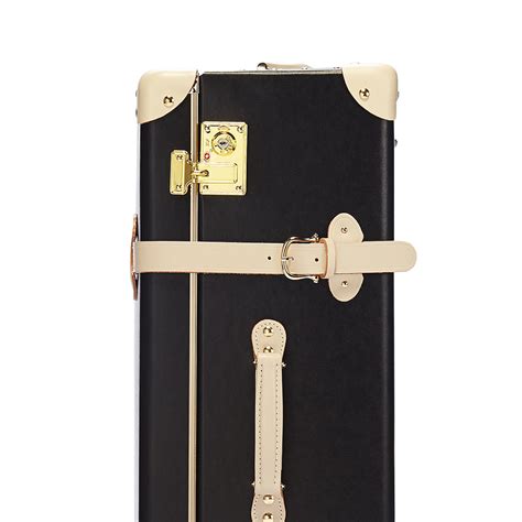 The Starlet Black Spinner Suitcase Luxury Steamer Trunk Luggage Steamline Luggage