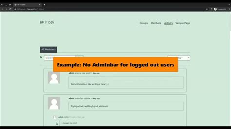 how to enable and disable wordpress admin bar for logged out users on