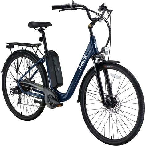 Bicicleta Electrica Hurley 300w 120kg Albastru Emagro