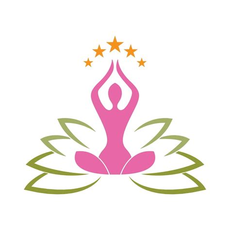 Premium Vector Yoga Logo Icon Design