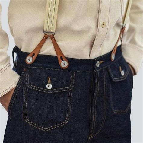 High Quality Jeans With Suspenders