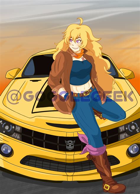Artstation Rwby X Transformers Yang And Bumblebee