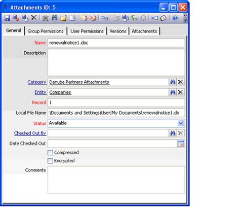 About The Attachments Form Aptify Support