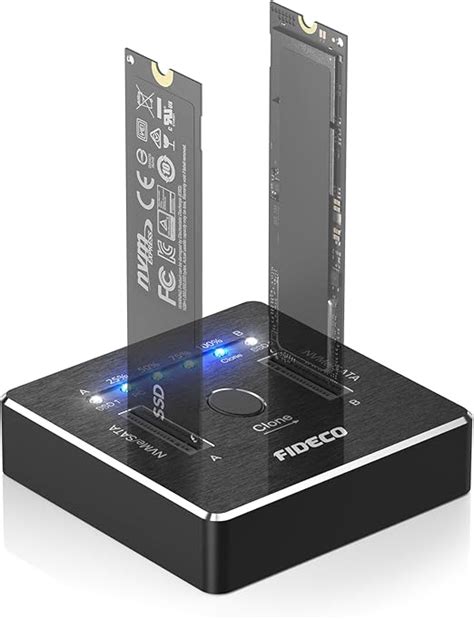 Fideco M2 Nvme Sata Ssd Cloner Dock Usb 32 Gen 2 X 2