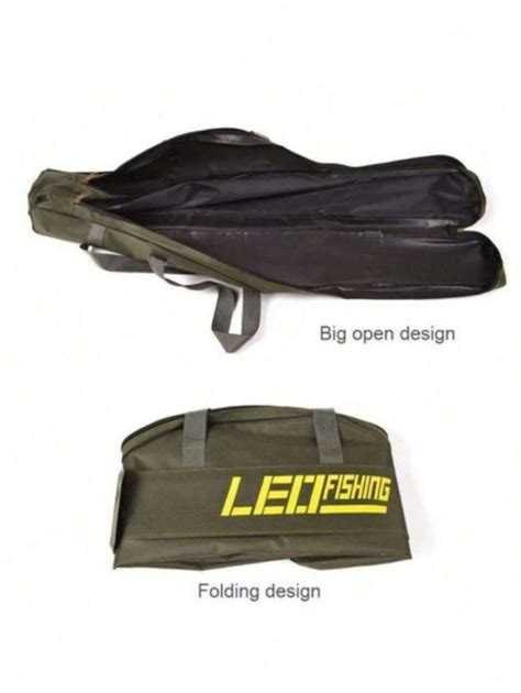 Fishing Rod Case Three Layers Oxford Fishing Bag Portable Folding