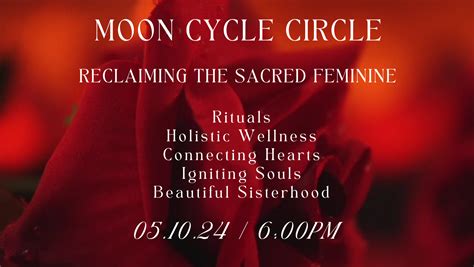 Moon Cycle Circles Moon Cycle Nutrition