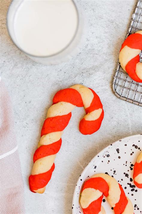 Candy Cane Cookies Recipe Easy Peppermint Christmas Cookies