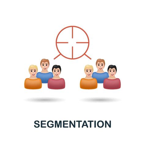 Segmentation Icon 3d Illustration From Corporate Development