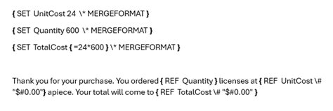 Using Ms Word Field Codes In Documentscorepack Templates