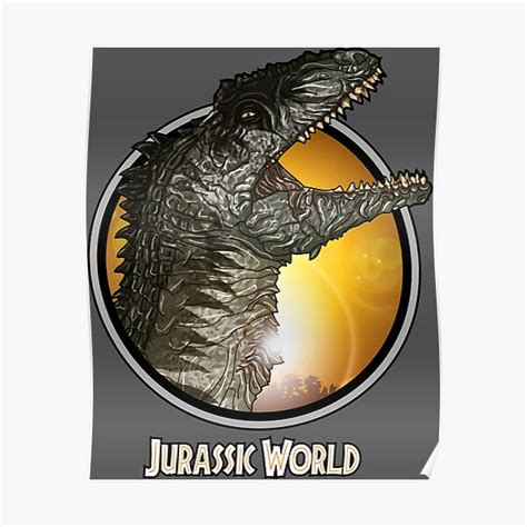 Jurrassix World Giganotosaurus Logo Poster For Sale By Jamesharrisoji