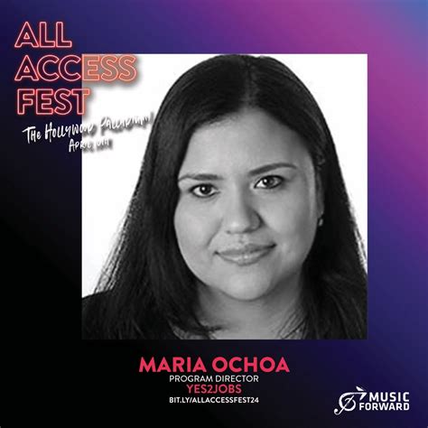 Maria Ochoa On Linkedin Musicindustry Careerpathways Allaccessfest