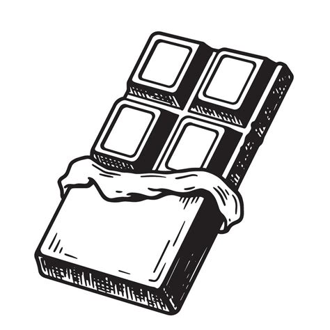Chocolate Bar Clip Art Black And White