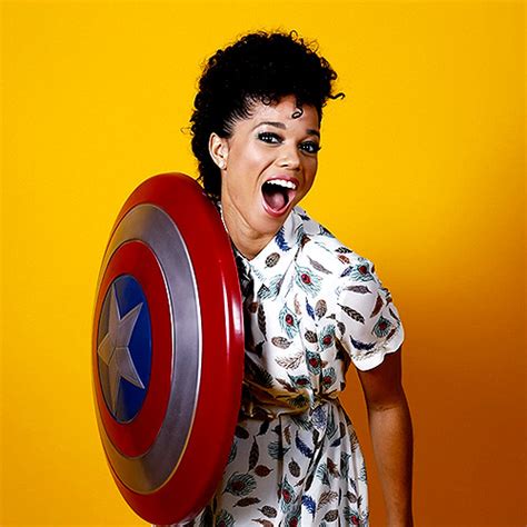 Alisha Wainwright Photographed At New York Comic Con For Hollywood Life