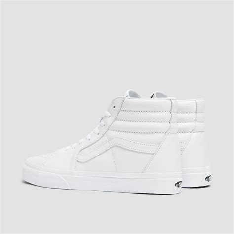 Vans Sk8 Hi High Top Shoes Leather True Whitetrue White