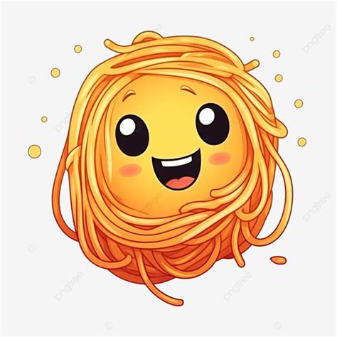 Cute Spaghetti Cartoon Illustration Cute Cartoon Spaghetti Png