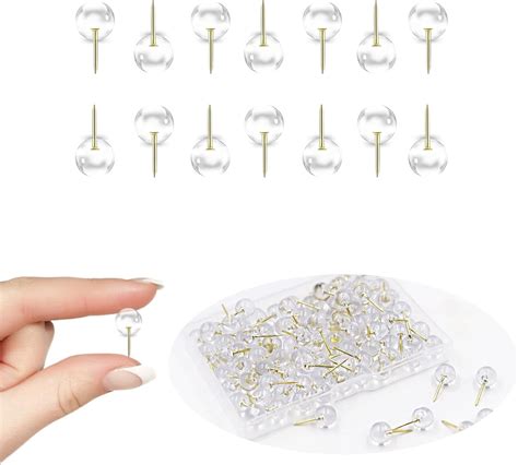 Standard Plastic Thumb Tacks100 Pcs Push Pinsclear Push Pinsround