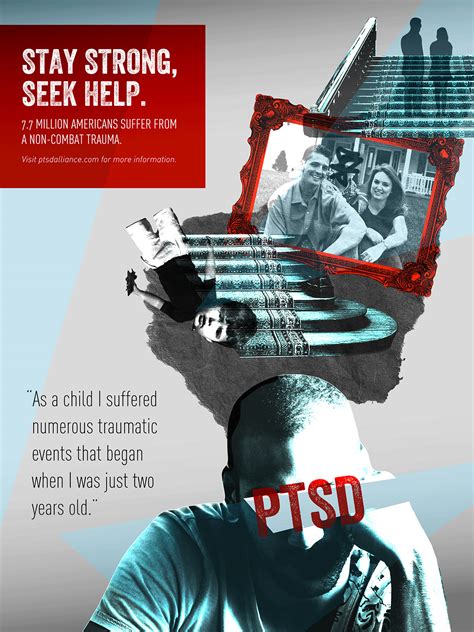 Stay Strong Seek Help Ptsd Poster Series Behance
