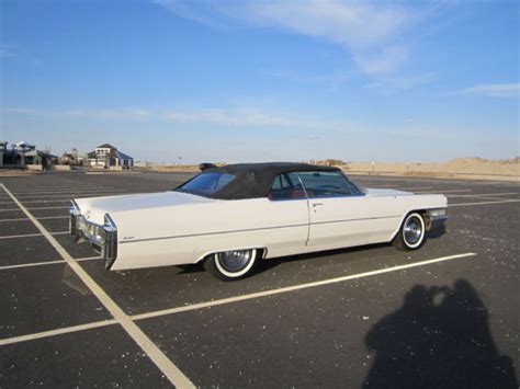 1965 Cadillac Coup Deville Convertable~white W Black Top~red Burgundy