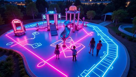 Free Neon Playground Glow Image Playground Neon Futuristic