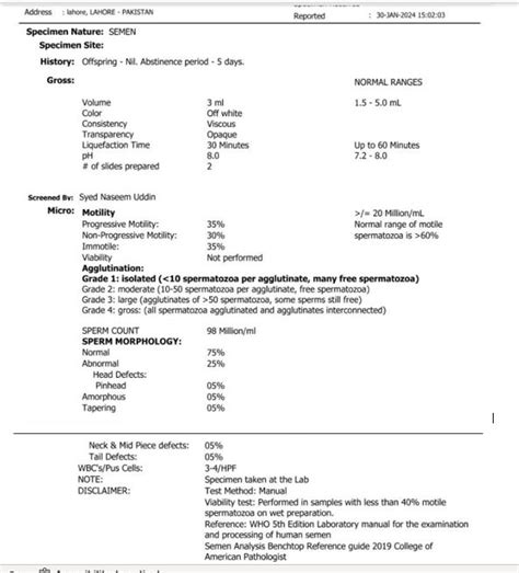 Ask A Urologist Online For Semen Analysis Report Comments