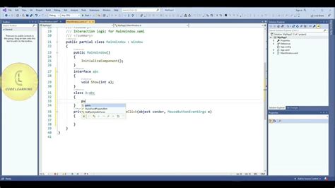 Wpf Interface Parameterized Interface Codelearning Youtube
