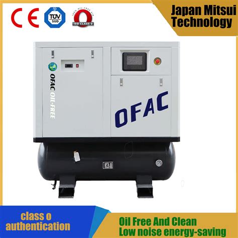 Oil Free Shanghai Screw Air Compressor 220v 10hp Electric Scroll