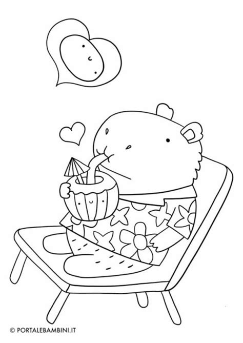 ¡feliz Día Del Capibara 9 Dibujos Para Colorear E Imprimir