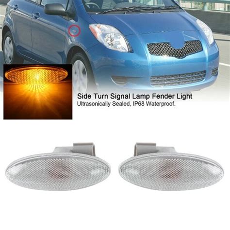 2x Side Marker Turn Signal Light Fender Lamp For Toyota Rav4 Corolla