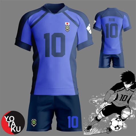 Anime Cosplay Jersey Blue Lock Rin Itoshi Team Eleven Team 11 Full Set