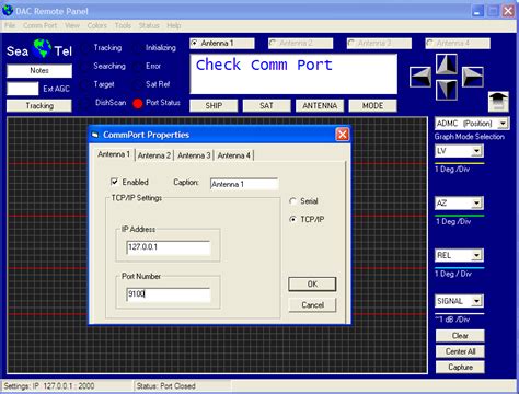 sea tel antenna controller unit lantronix local manager documentation