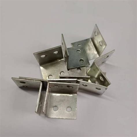 100 Pcs 4 Hole Small Ms Corner Braces Angle Brackets Silver Bd