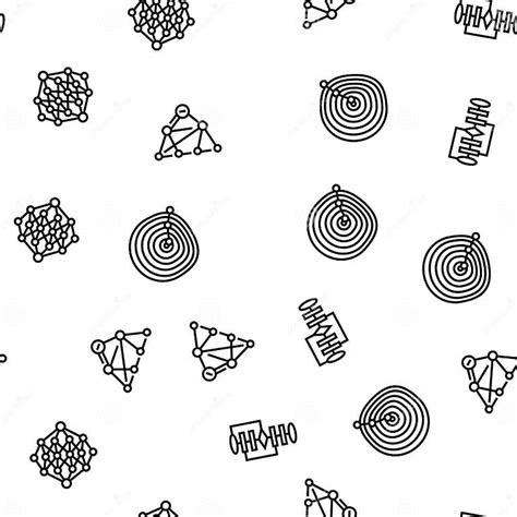 Algorithm Data Technology Ai Seamless Pattern Vector Stock Illustration